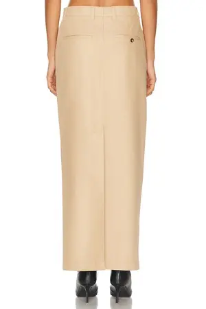 Wardrobe.NYC Drill Column Skirt - Khaki