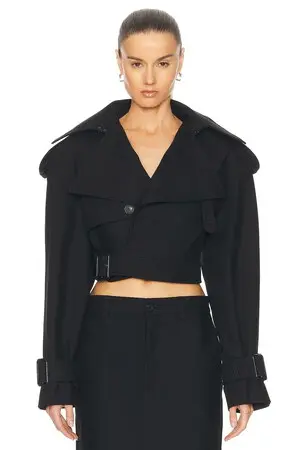 Wardrobe.NYC Trench Jacket - Black