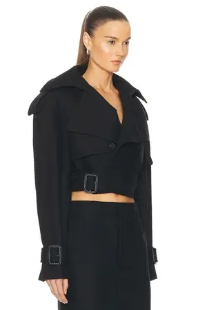 Wardrobe.NYC Trench Jacket - Black
