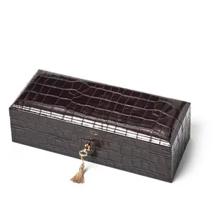 ASPINAL OF LONDON Five Piece Watch Box - Brown