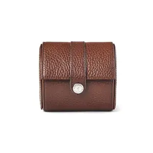 ASPINAL OF LONDON Travel Watch Roll - Brown