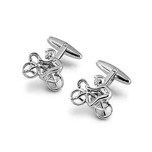 ASPINAL OF LONDON Sterling Cyclist Cufflinks - Silver