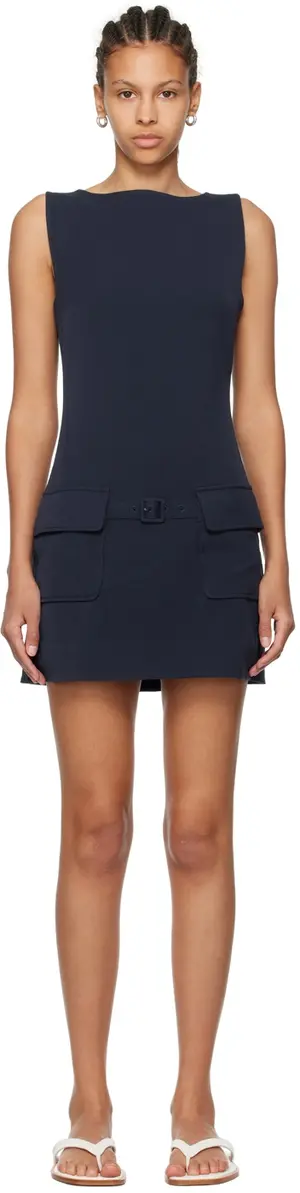 Staud Sheila Minidress - Nvy Navy