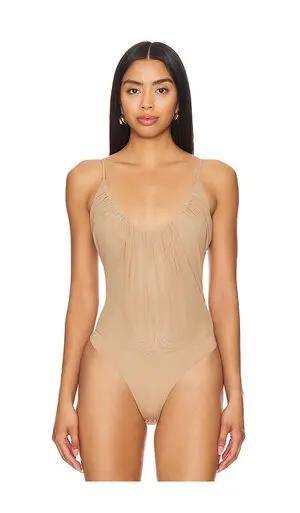 L'Agence Gelina Ruched Bodysuit