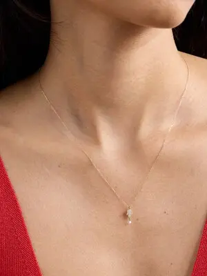 PERSEE Hand Of Fatima 18-karat Diamond Necklace