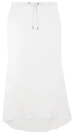 JAMES PERSE Surfside Asymmetric Linen Skirt - White