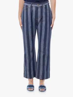 Fendi Cotton Jeans With Stripes