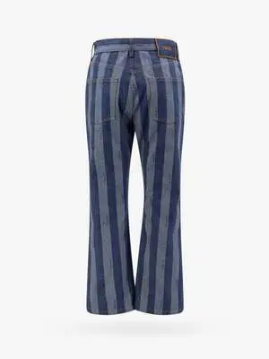 Fendi Cotton Jeans With Stripes