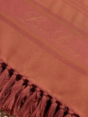 Loro Piana Fringed Striped Cotton Towel