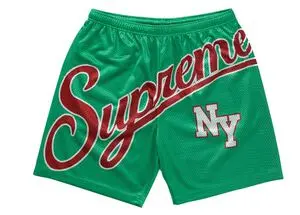 Supreme Big Script Mesh Short - Green
