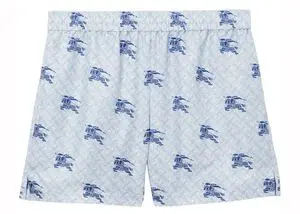 Burberry Tb Monogram Shorts - Blue