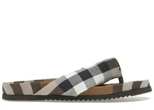 Burberry Check Print Thong Sandals