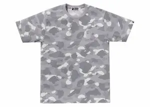 A BATHING APE City Camo Large Ape Head Tee Shirt - Grey