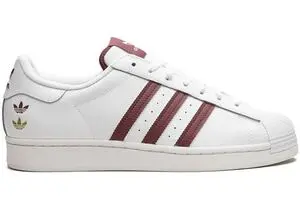 Adidas Superstar Sneakers - Cloud White/quiet Crimson/gold Foil