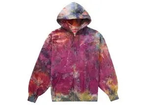 Supreme Overdyed Small Box Zip-up Hooded Sweatshirt - Multicolor