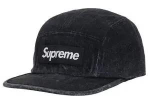 Supreme Denim Camp Cap - Black