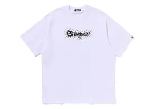 A BATHING APE Studs Logo Relaxed Fit Tee Shirt - White