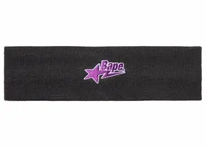 A BATHING APE Sta Headband - Black