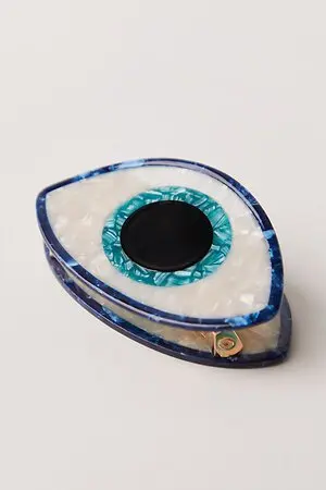 SOLAR ECLIPSE Solar Eclipse Hand-Painted Snail Claw Clip Evil Eye