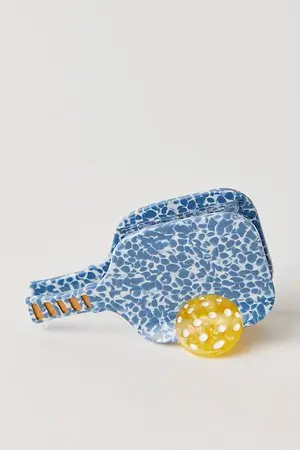 SOLAR ECLIPSE Solar Eclipse Hand-Painted Snail Claw Clip Pickleball