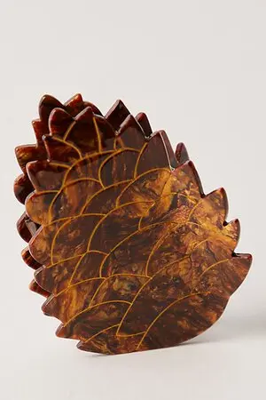 SOLAR ECLIPSE Solar Eclipse Hand-Painted Snail Claw Clip Pinecone
