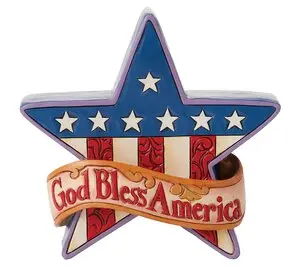 JIM SHORE Mini Patriotic Star Figurine - One-color