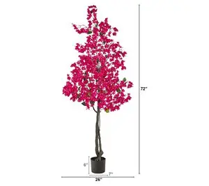 NEARLY NATURAL 6' Bougainvillea Artificial Tree
