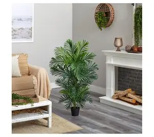 NEARLY NATURAL 4' Areca Artificial Palm Tree Uv Resistant