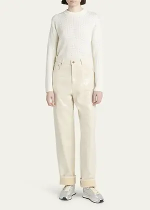 GOLDEN GOOSE Journey Kim Sequined Straight-leg Jeans