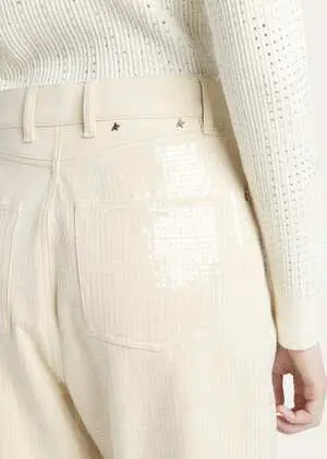GOLDEN GOOSE Journey Kim Sequined Straight-leg Jeans