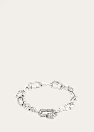 MARLA AARON Sterling Silver Babylock Diamond Bracelet