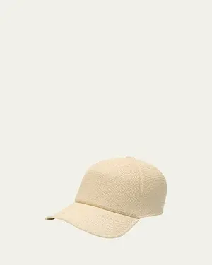 BARBISIO Straw Baseball Cap - Beige
