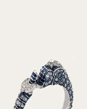 NATASHA ACCESSORIES LIMITED Embellished Elephant Hinge Bracelet