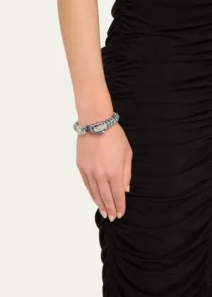 NATASHA ACCESSORIES LIMITED Embellished Elephant Hinge Bracelet