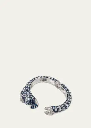 NATASHA ACCESSORIES LIMITED Embellished Elephant Hinge Bracelet