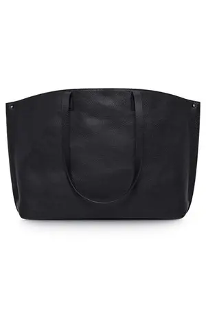 Akris Ai Medium Leather Tote - Black
