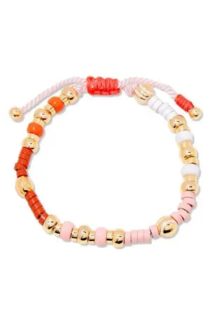 BROOK & YORK Brook And York Cove Beaded Bracelet Gold/ Pink