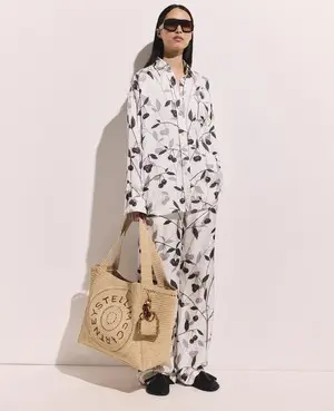 Stella McCartney Large Raffia Logo Tote