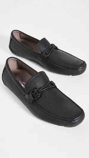 FERRAGAMO Front Driving Loafer - Nero