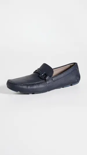 FERRAGAMO Front Driving Loafer - Blue Marine