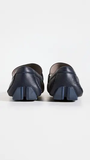 FERRAGAMO Front Driving Loafer - Blue Marine