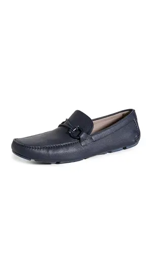 FERRAGAMO Front Driving Loafer - Blue Marine