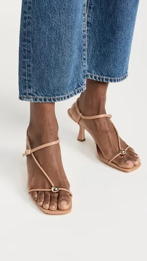 LOEFFLER RANDALL Triana Strappy Sandals With Ball - Dune