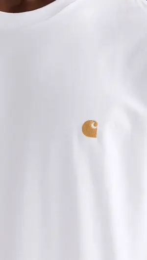Carhartt Work In Progress Short Sleeve Chase T-shirt - White/gold