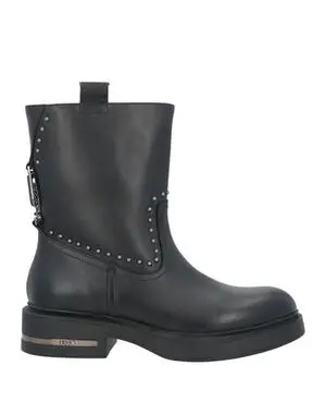 Liu Jo Calfskin Biker Ankle Boots