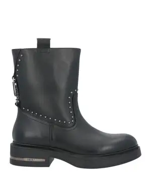 Liu Jo Calfskin Biker Ankle Boots