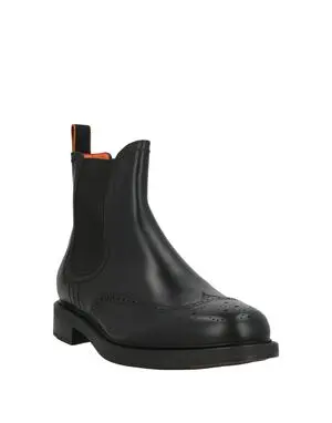 Santoni Leather Chelsea Boots