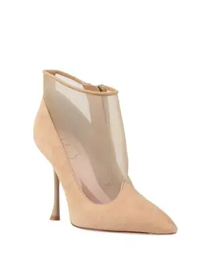 ROGER VIVIER Ankle Boots In Leather And Textile Fibers