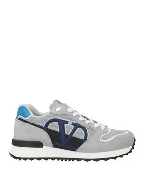 Valentino Garavani Light Leather Sneakers - Light Grey