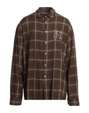 Palm Angels Shirt Size Rayon, Polyester - Brown
